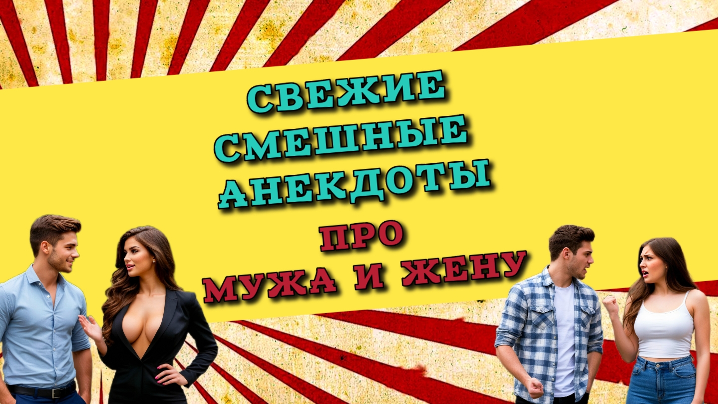 Сборник анекдотов про мужа и жену.