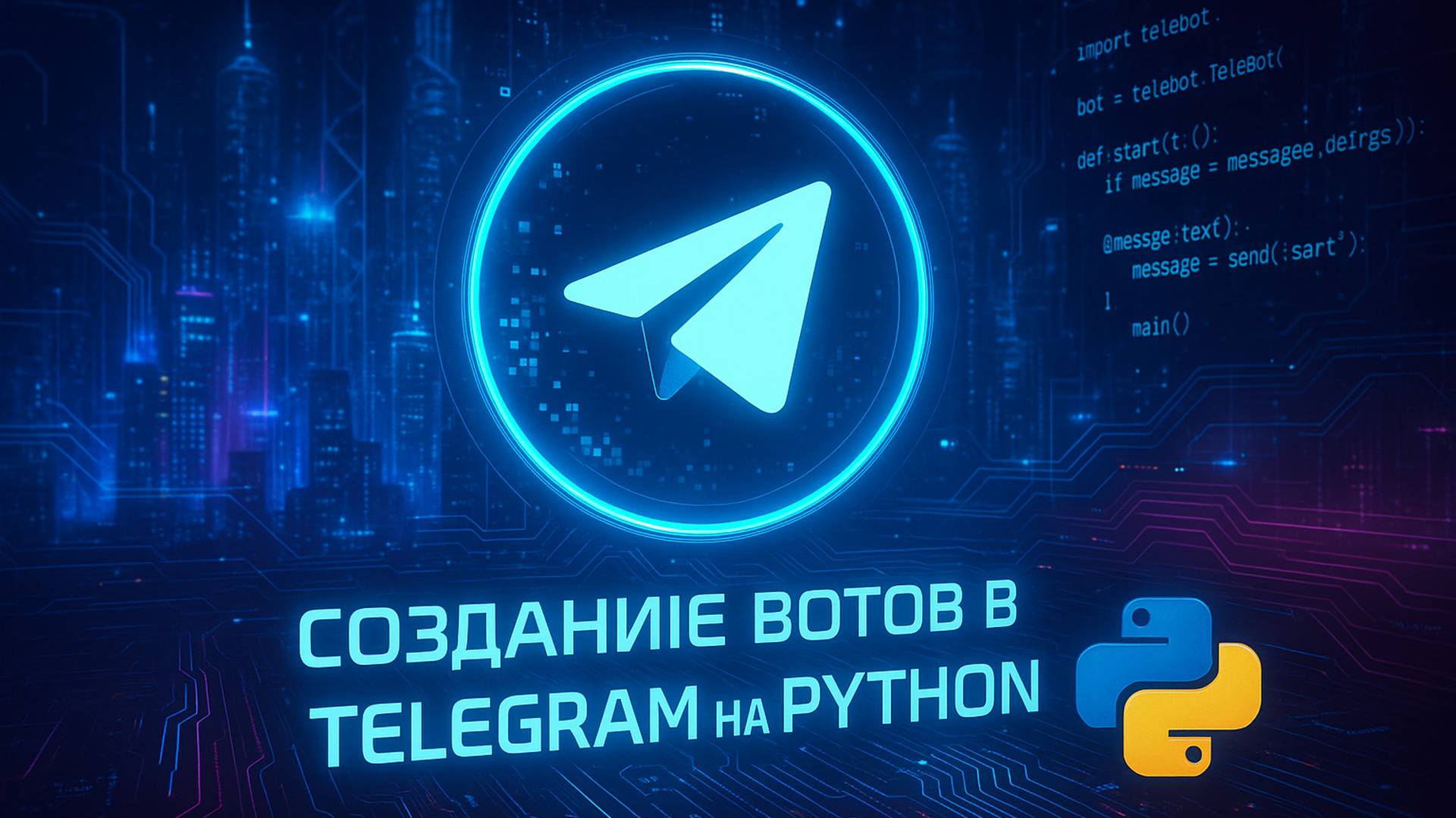 создание ботов в telegram с нуля