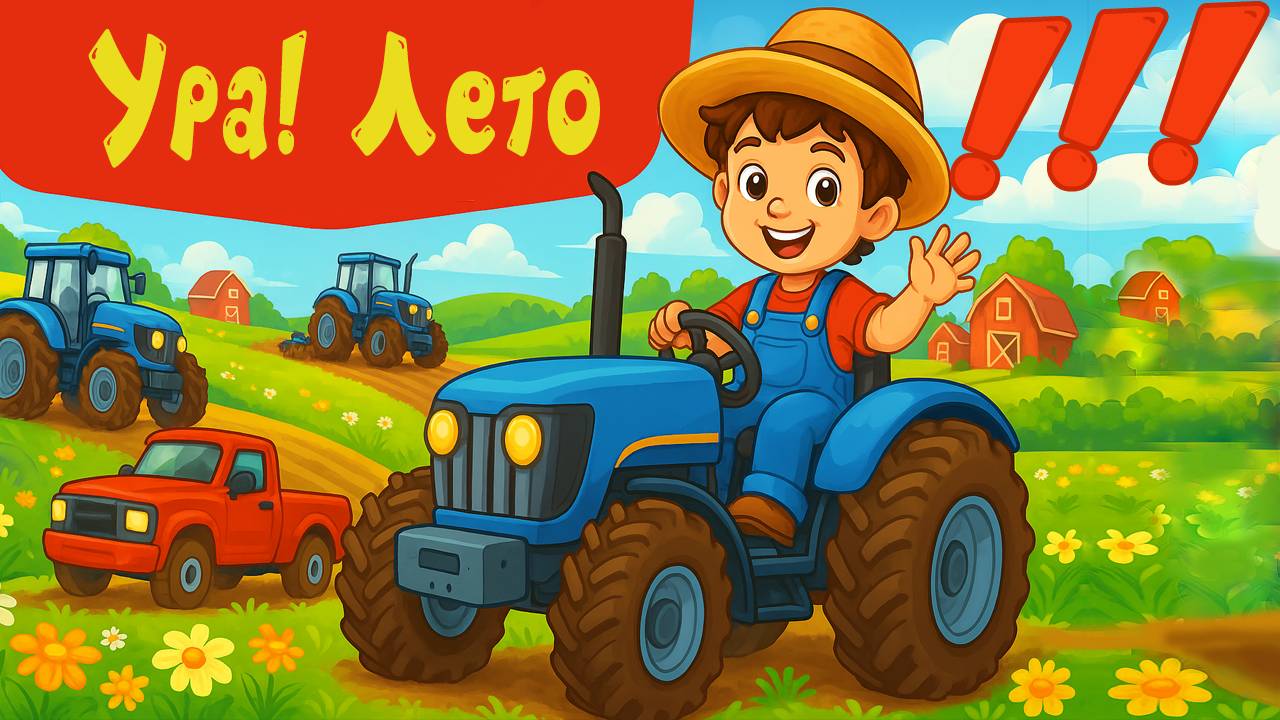 «Ура! Лето» с Крошкой Антошкой  - познавательные мультфильмы для малышей