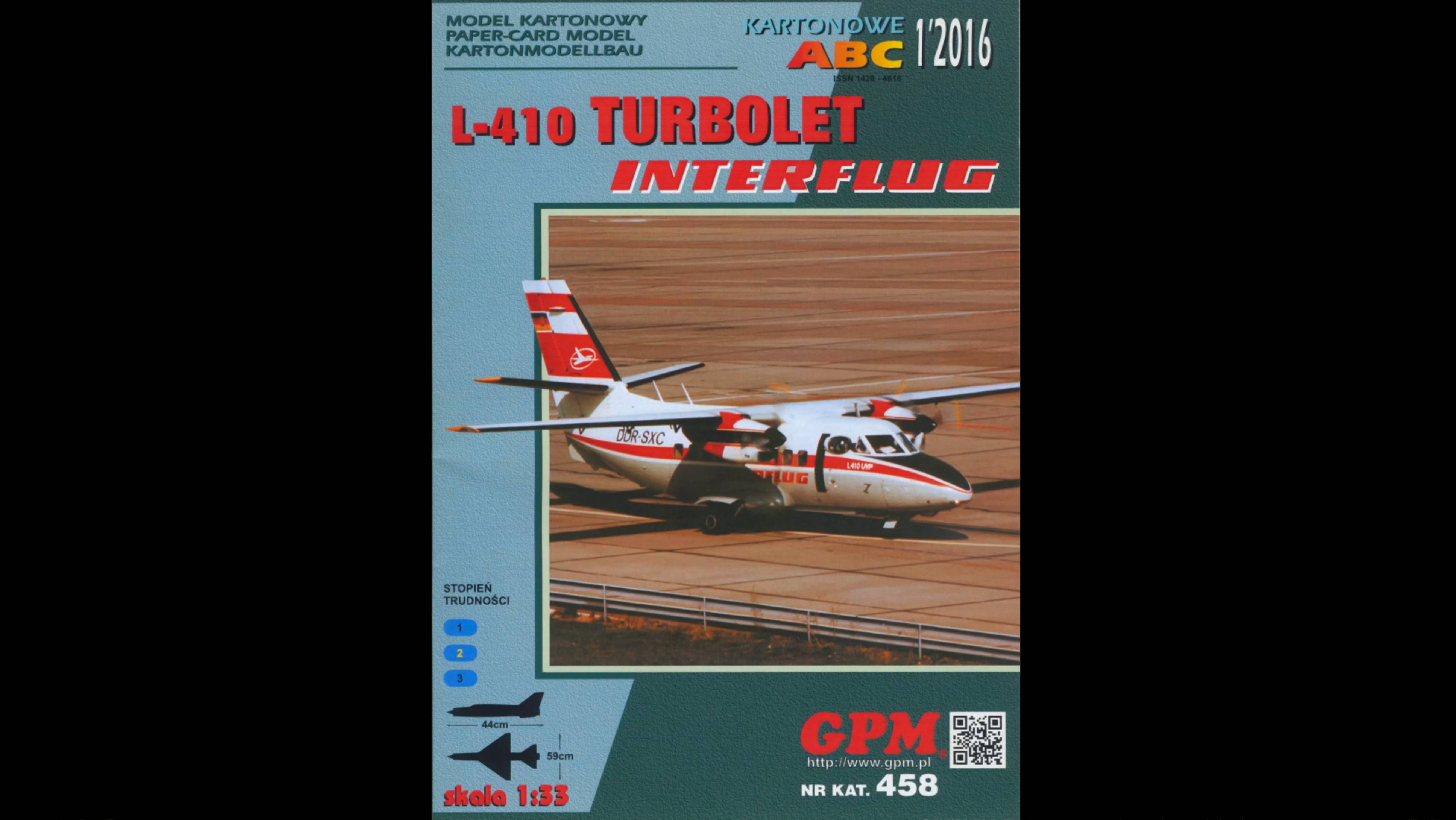 «Let L-410 ′Turbolet′» 1:33 от GPM. Автор Олег Иванов.