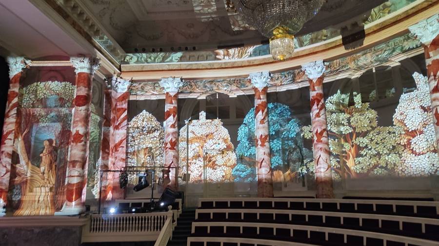 Интерьерный мэппинг, мультимедиа сценография Digital Opera Saint-Petersburg