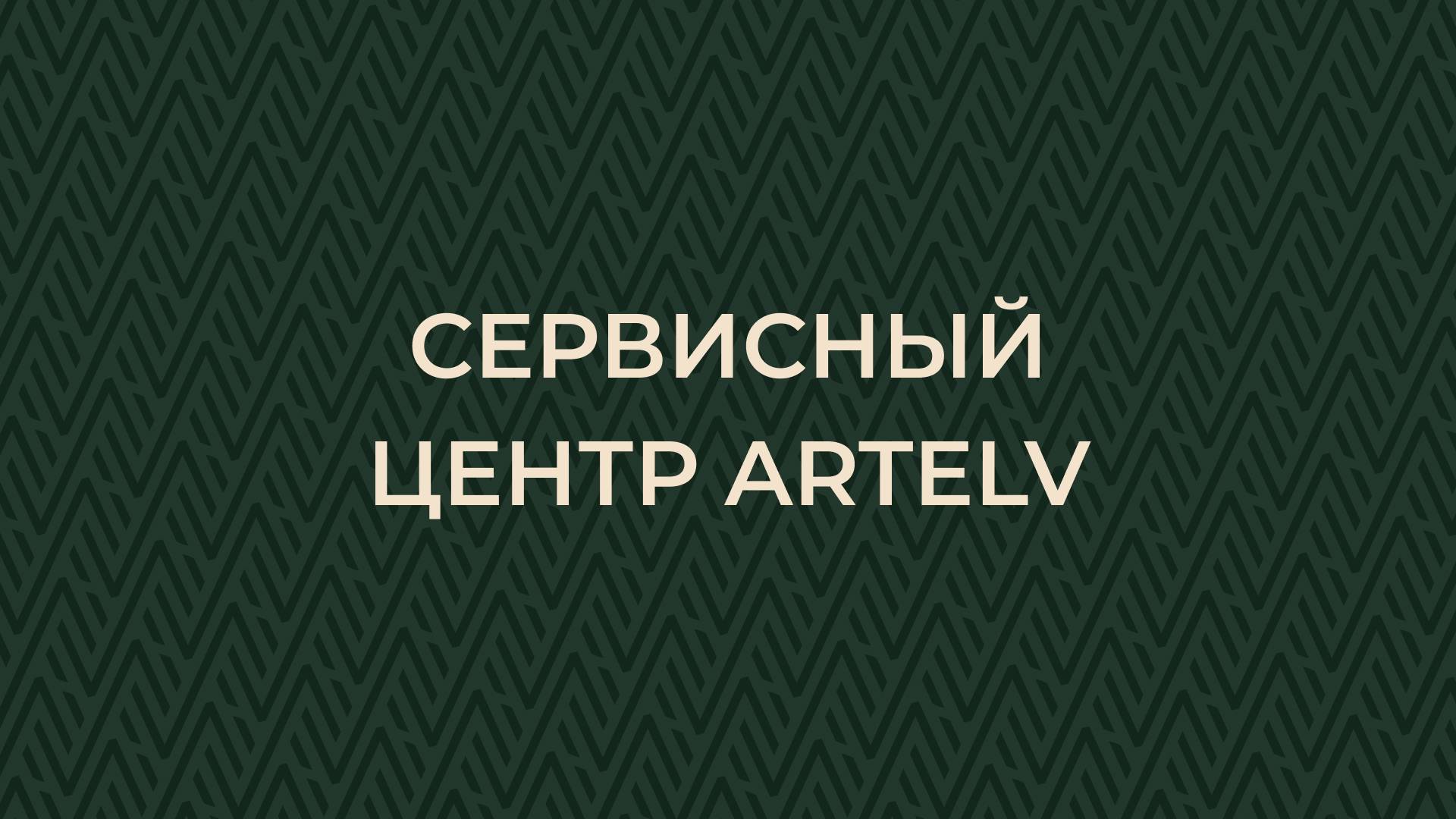 Сервисный центр ARTELV