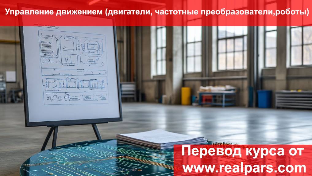 Управление движением (двигатели, частотные преобразователи,роботы)
Перевод курса от www.realpars.com