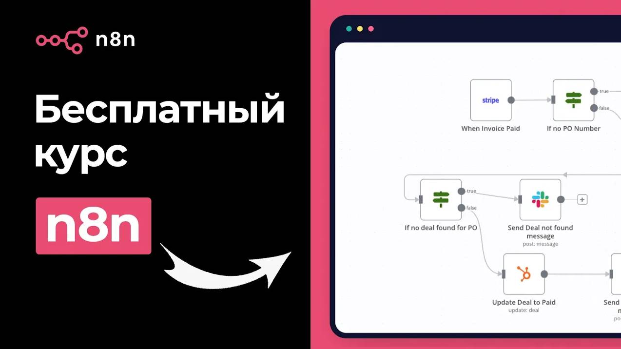 n8n: Видеокурс по no-code автоматизации с нуля