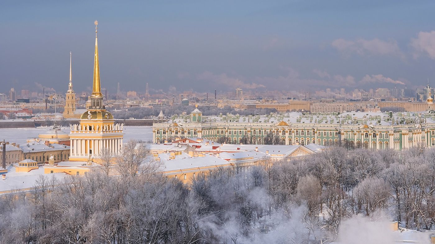 Зимний Петербург и его окрестности.