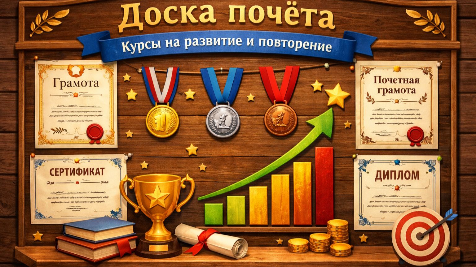 🏆 Доска почёта | Курсы на развитие и повторение