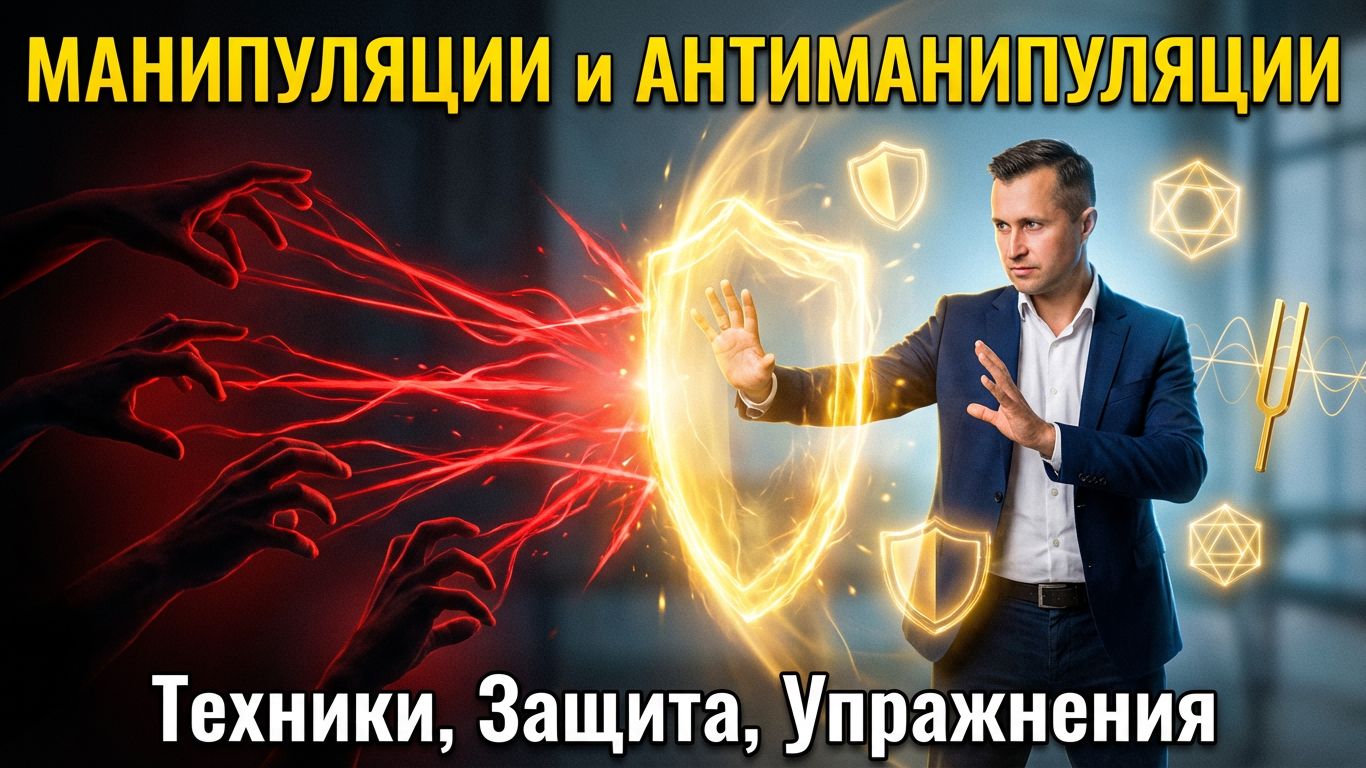 Манипуляции и Антиманипуляции: как распознать, защититься и вернуть контроль над своей жизнью с НЛП3