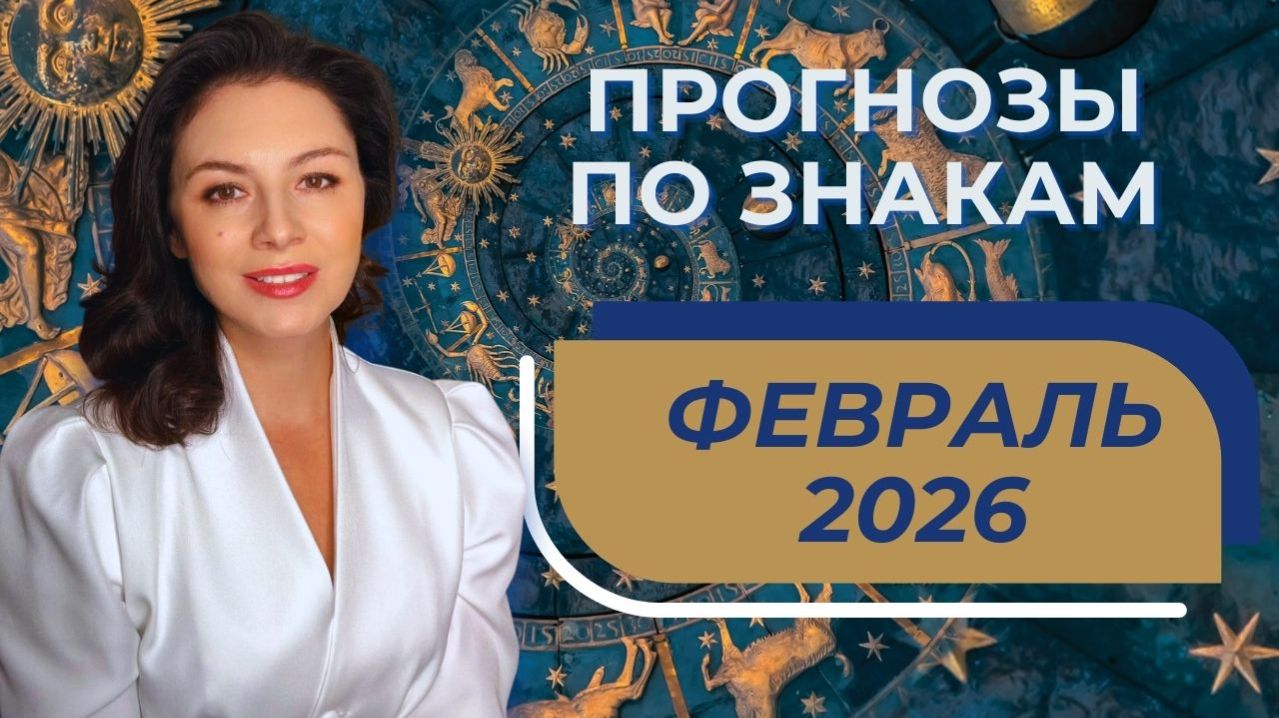 ПРОГНОЗЫ ПО ЗНАКАМ НА ФЕВРАЛЬ 2026