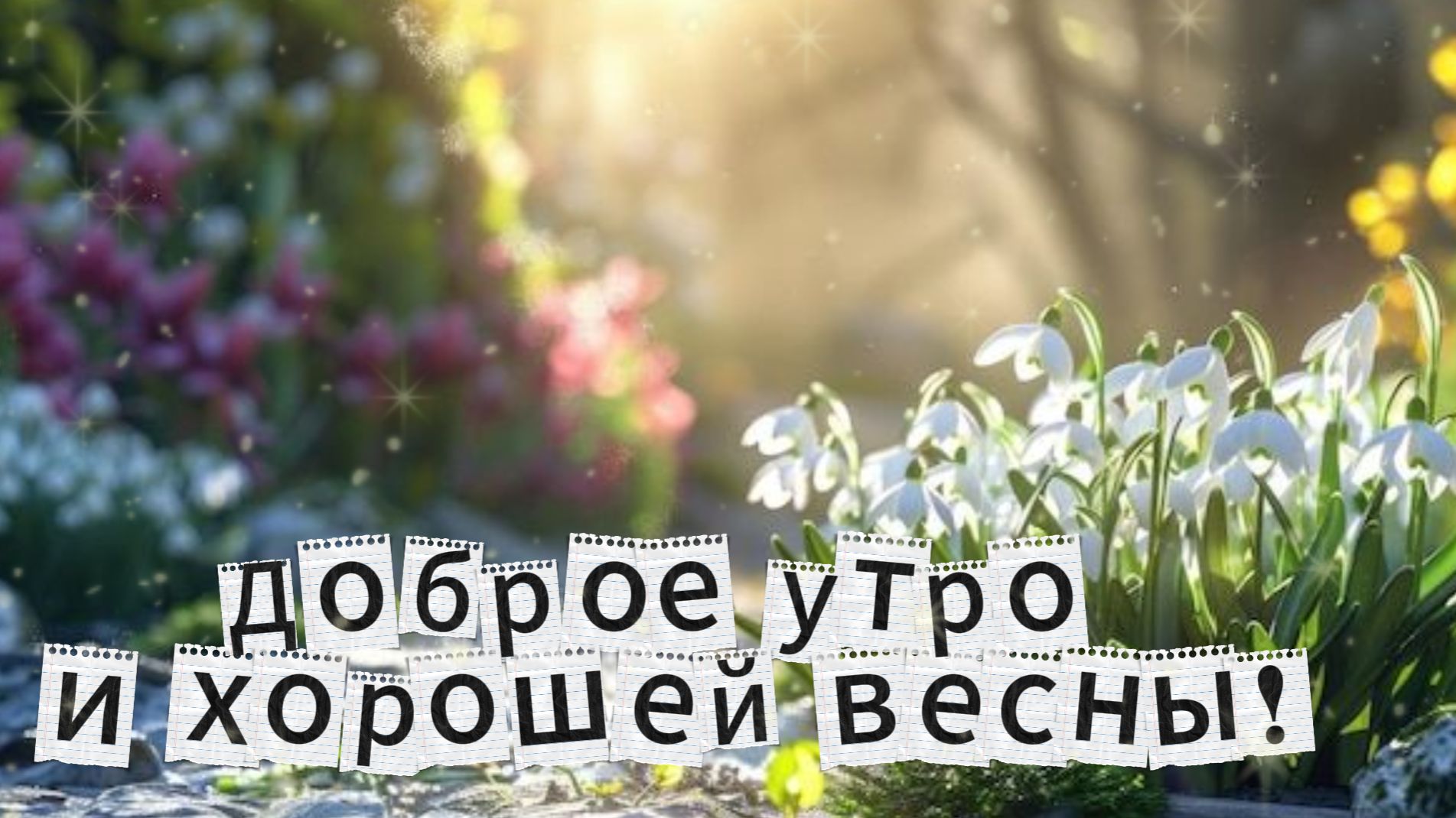 Доброе весеннее утро 2026 открытки красивые скоро весна