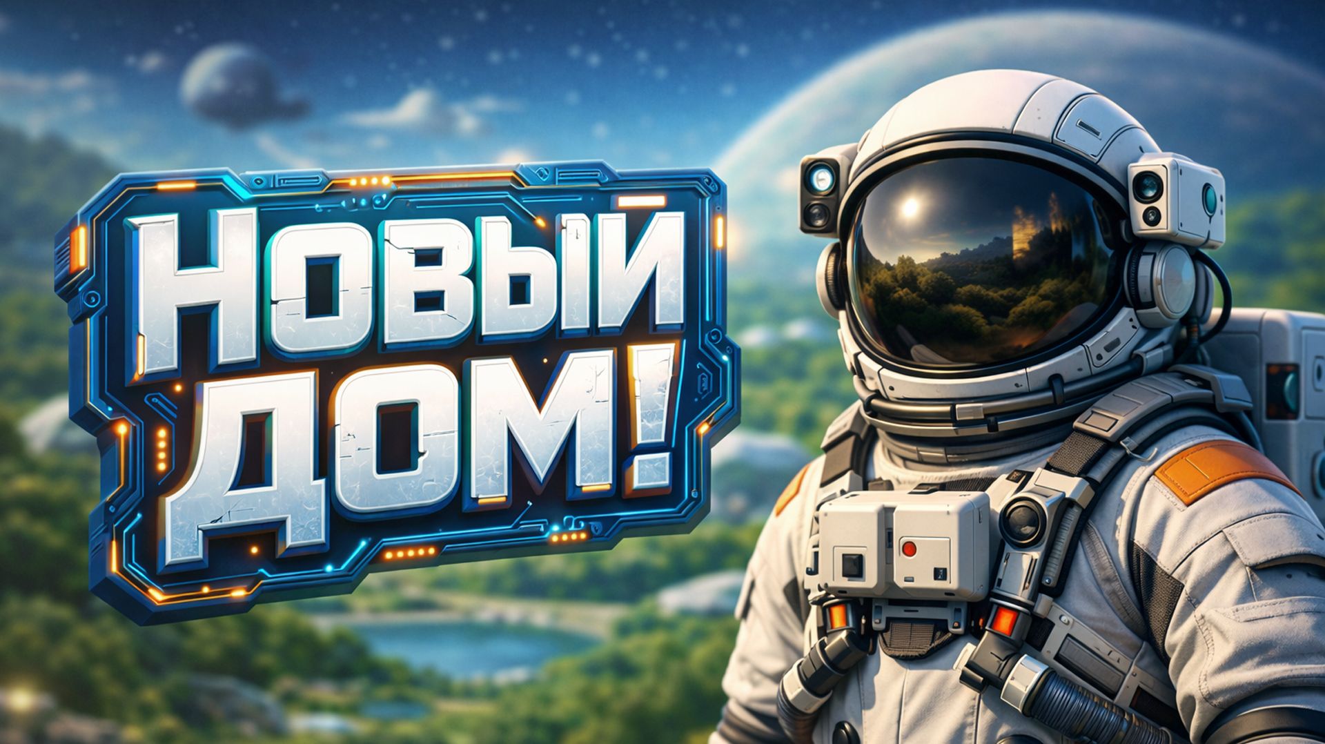 В космосе