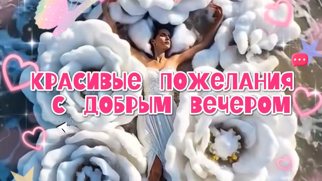 Красивые пожелания с добрым вечером!