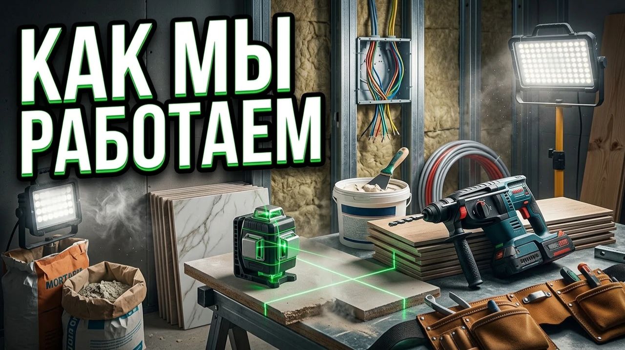 КАК МЫ РАБОТАЕМ. Процессы ремонтных работ
