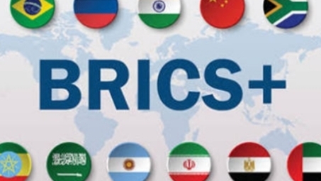 BRICS - 🇧🇷🇷🇺🇮🇳🇨🇳🇿🇦 + 🌐 = ⛰️