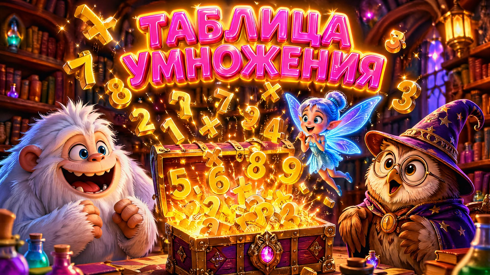 👉Умножай Легко! Таблица умножения для детей.