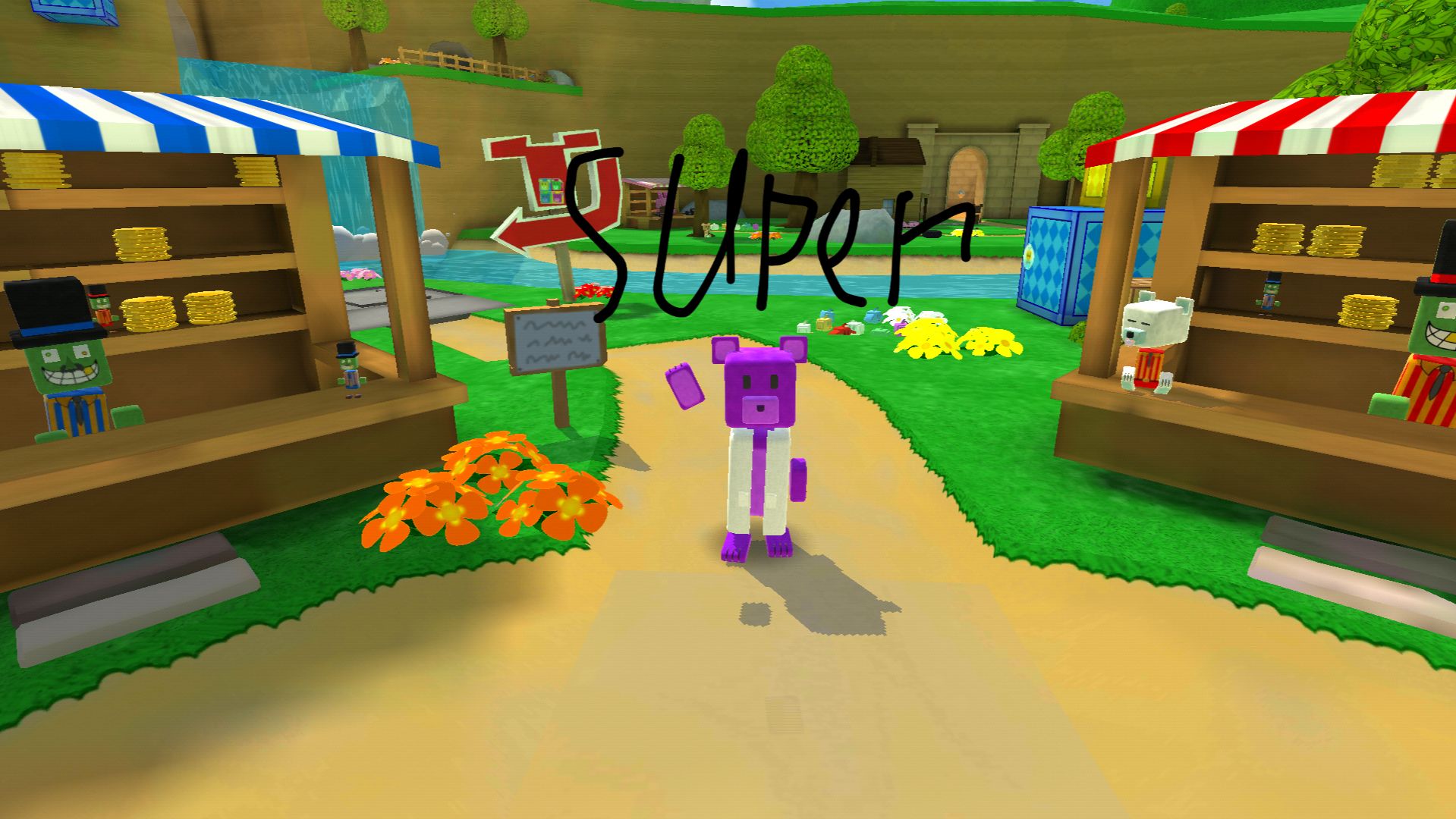 Играю в super bear adventure!