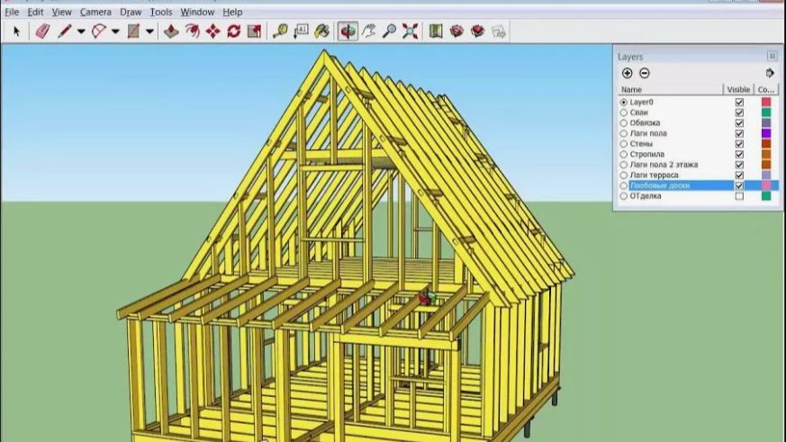Уроки_ Проектирование дома в SketchUp