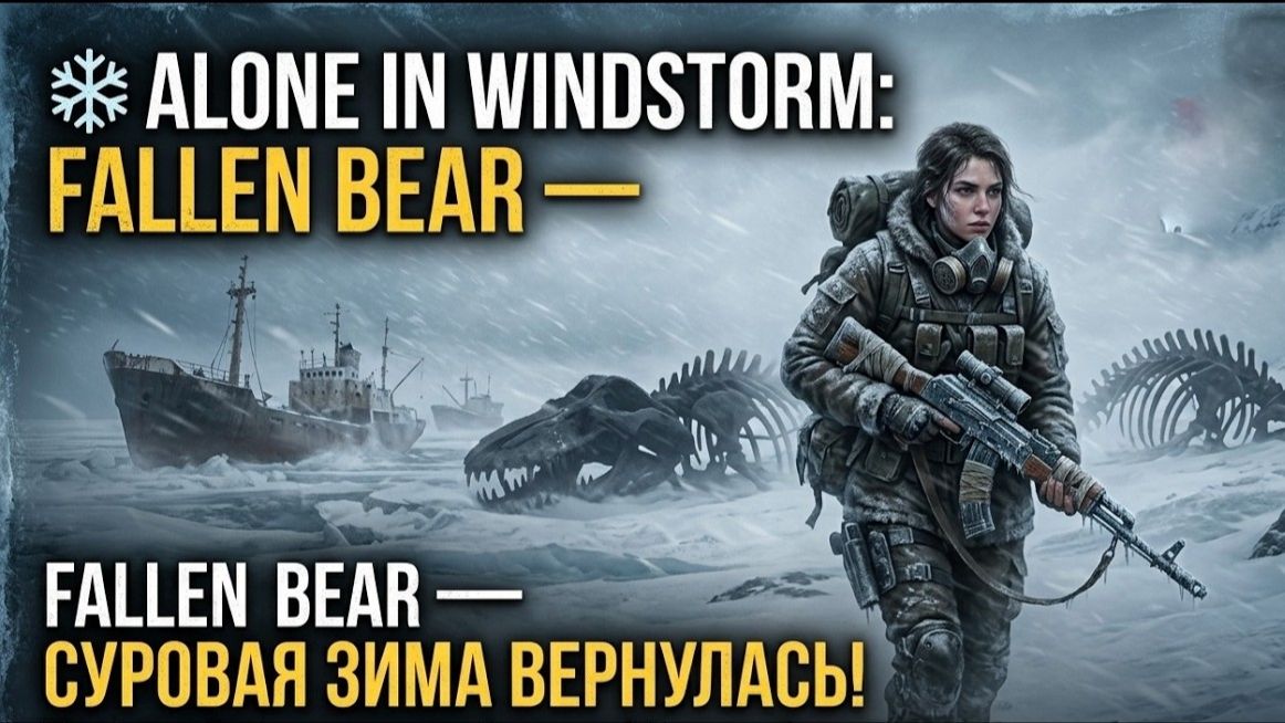 Alone in Windstorm. Fallen Bear