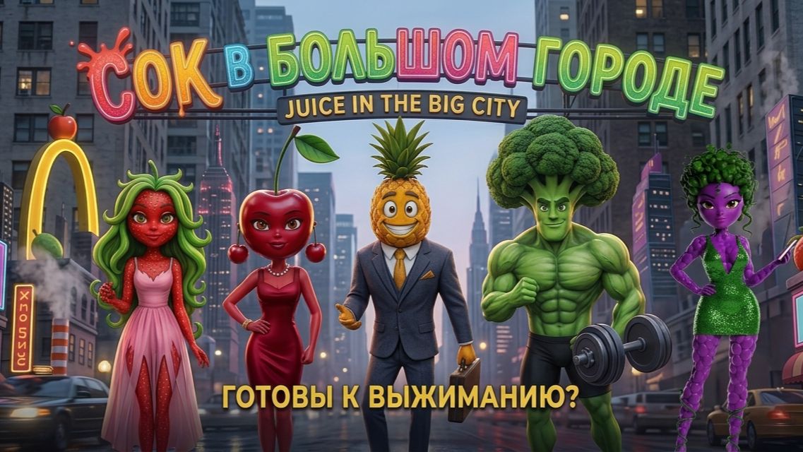Сок в большом городе #сериал #юмор #фрукты