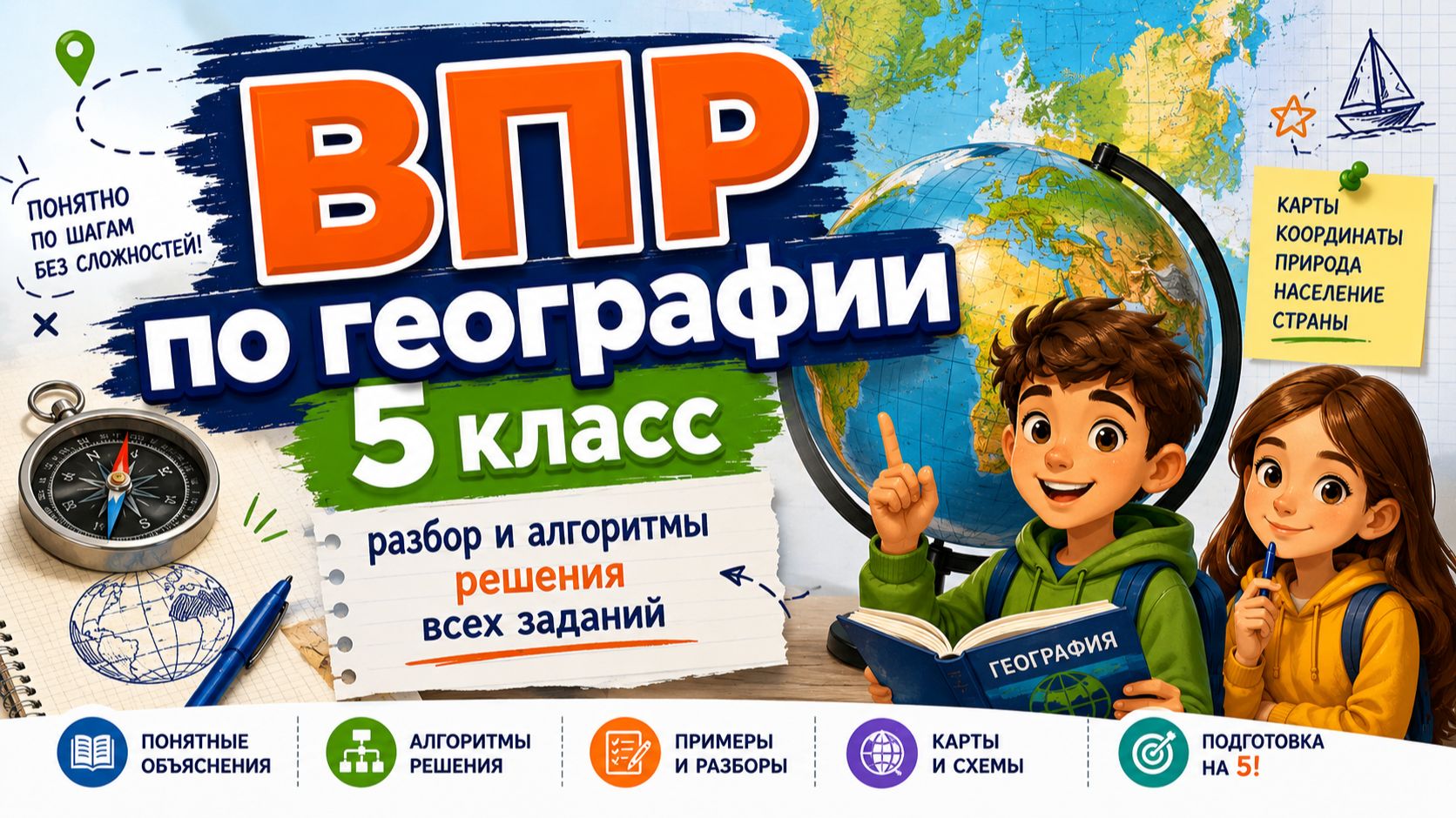 ВПР по географии 5 класса (2026)