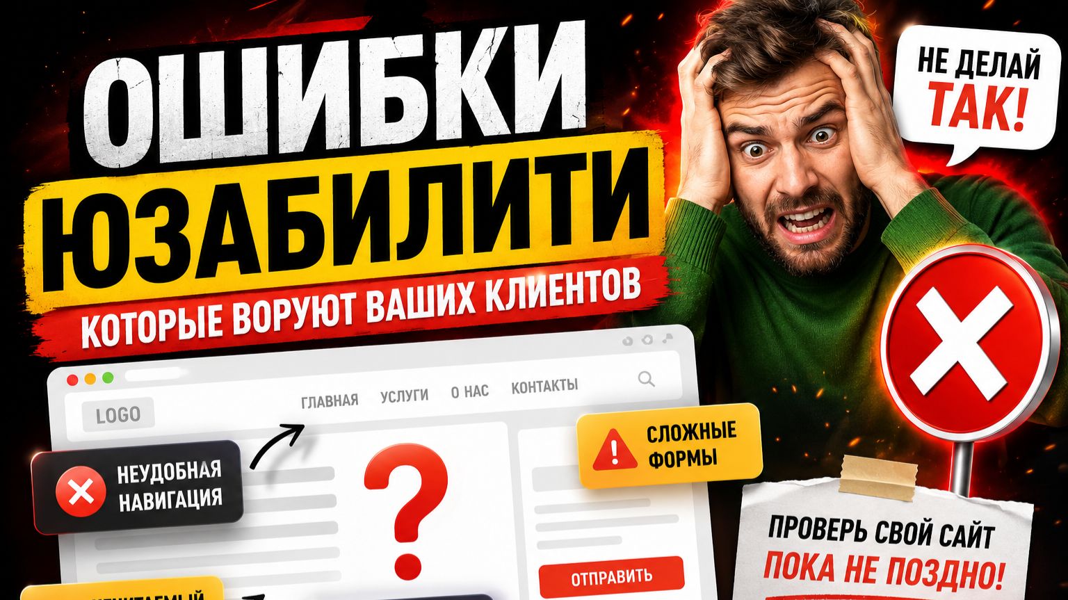 Ошибки в юзабилити