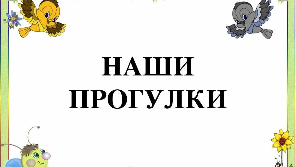 Наши прогулки