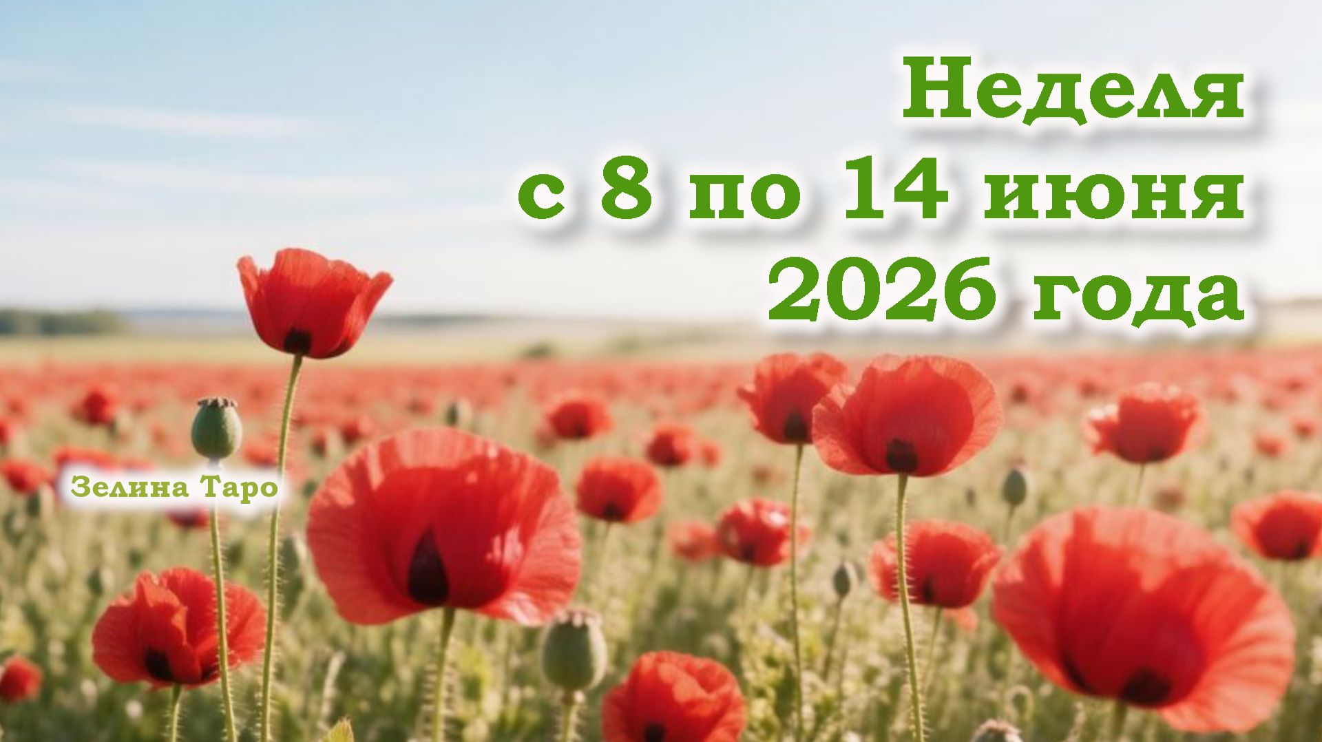 Неделя с 8 по 14 июня 2026 года