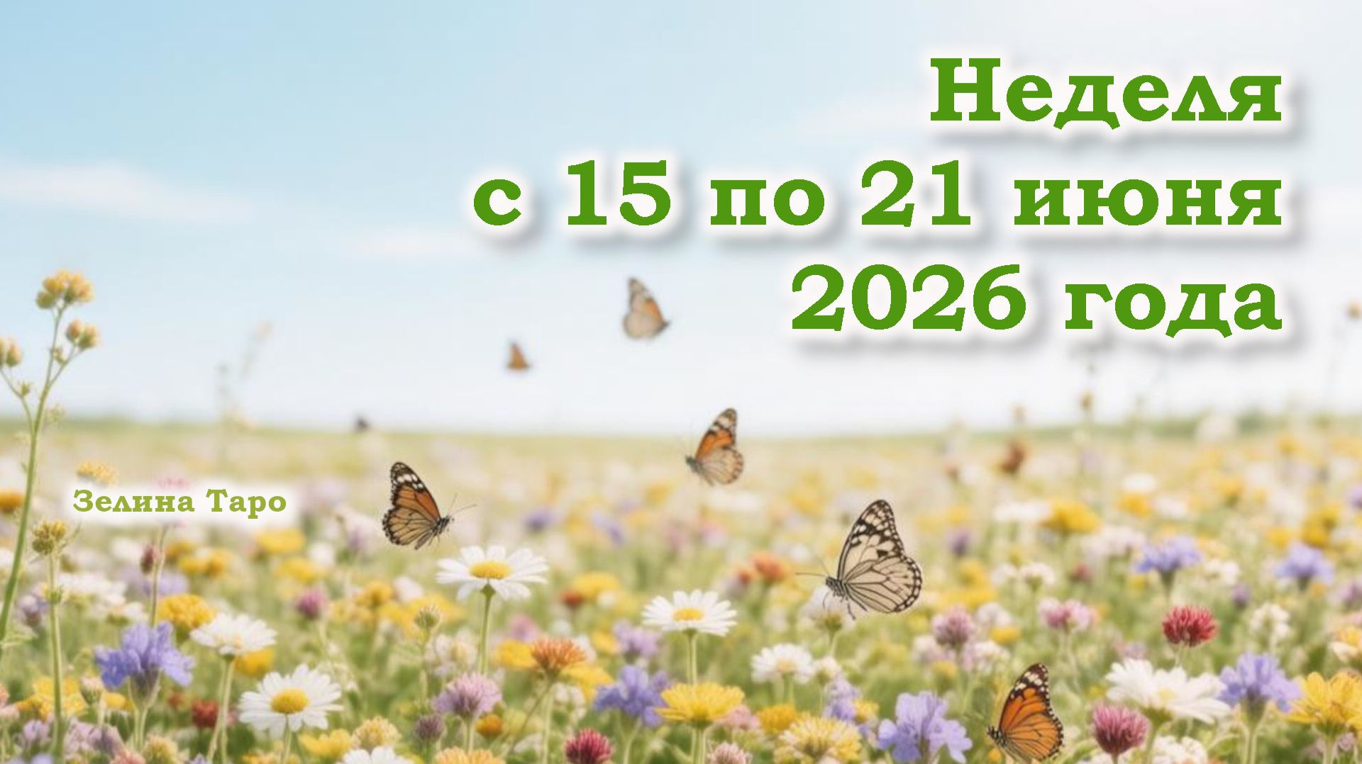 Неделя с 15 по 21 июня 2026 года