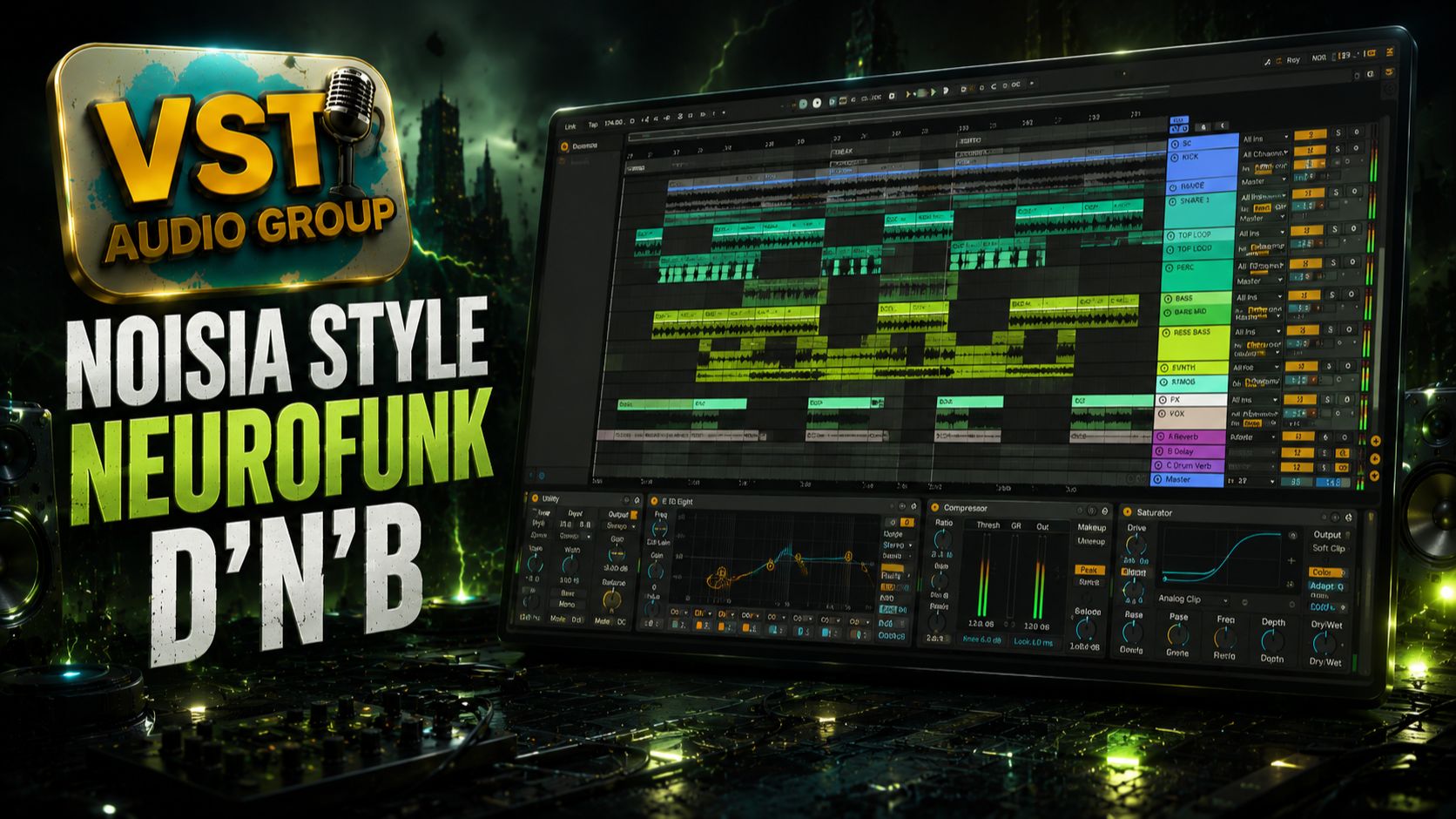 Noisia Style Neurofunk Drum and Bass Course - Start to Finish