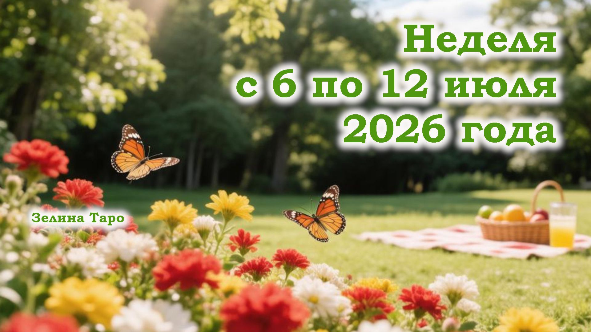 Неделя с 6 по 12 июля 2026 года