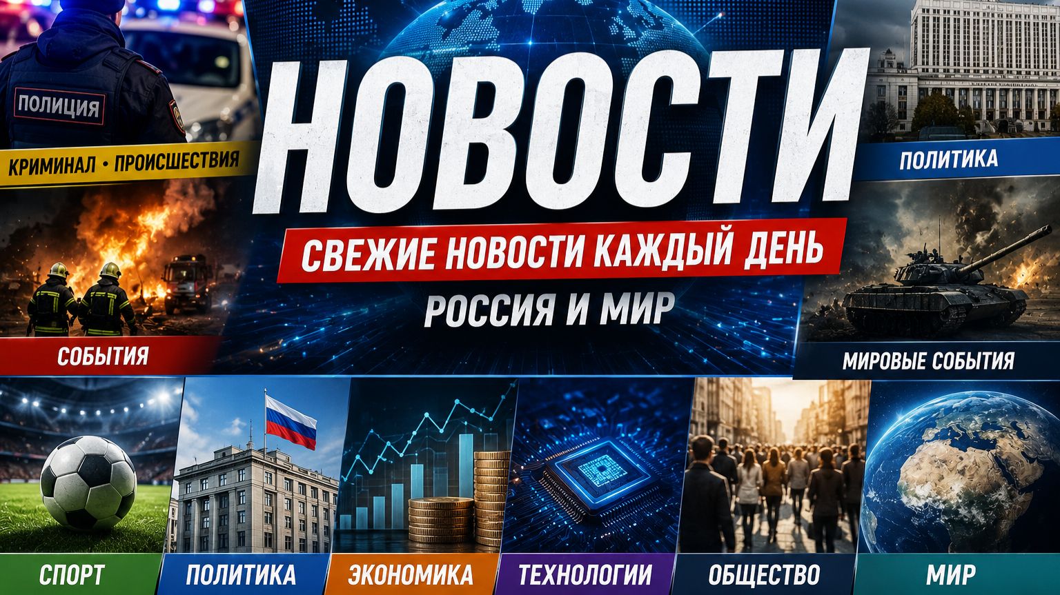 Новости сегодня 🌍 Свежие новости России и мира | Политика, происшествия, спорт