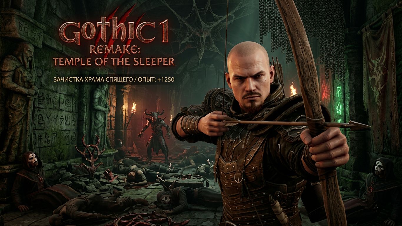 Gothic 1 Remake лучник+ двух рук