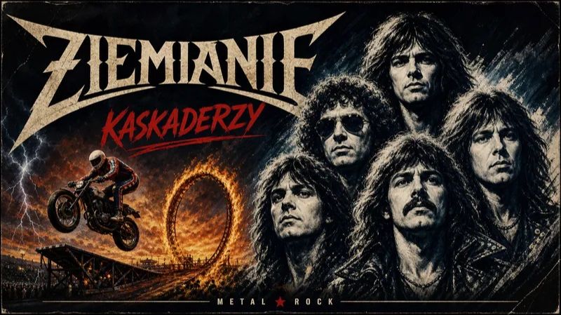 album ″Kaskaderzy″ zespołu rockowego ″ Ziemianie ″(po polsku)