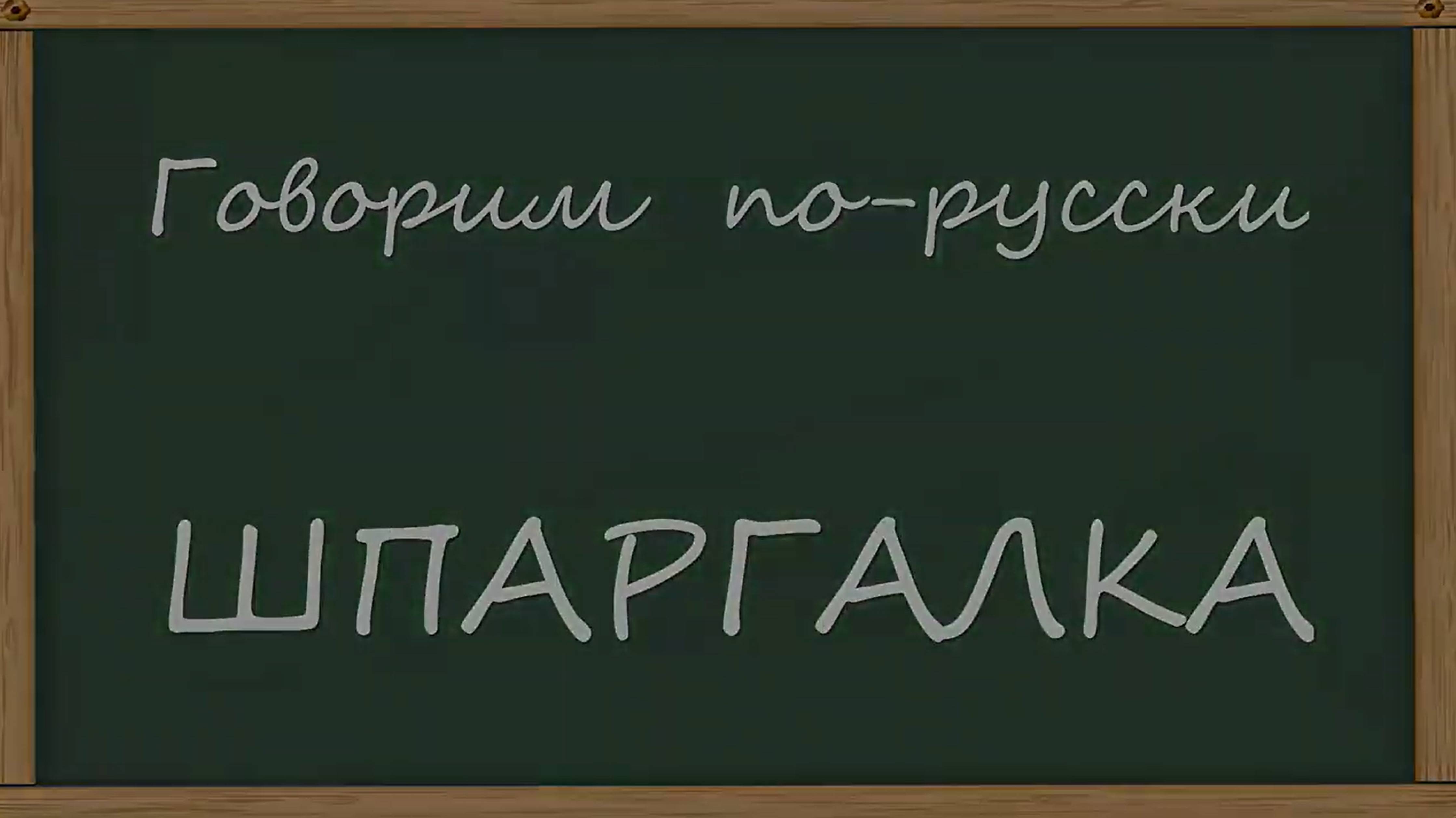Шпаргалка (с Анной Христочевской)