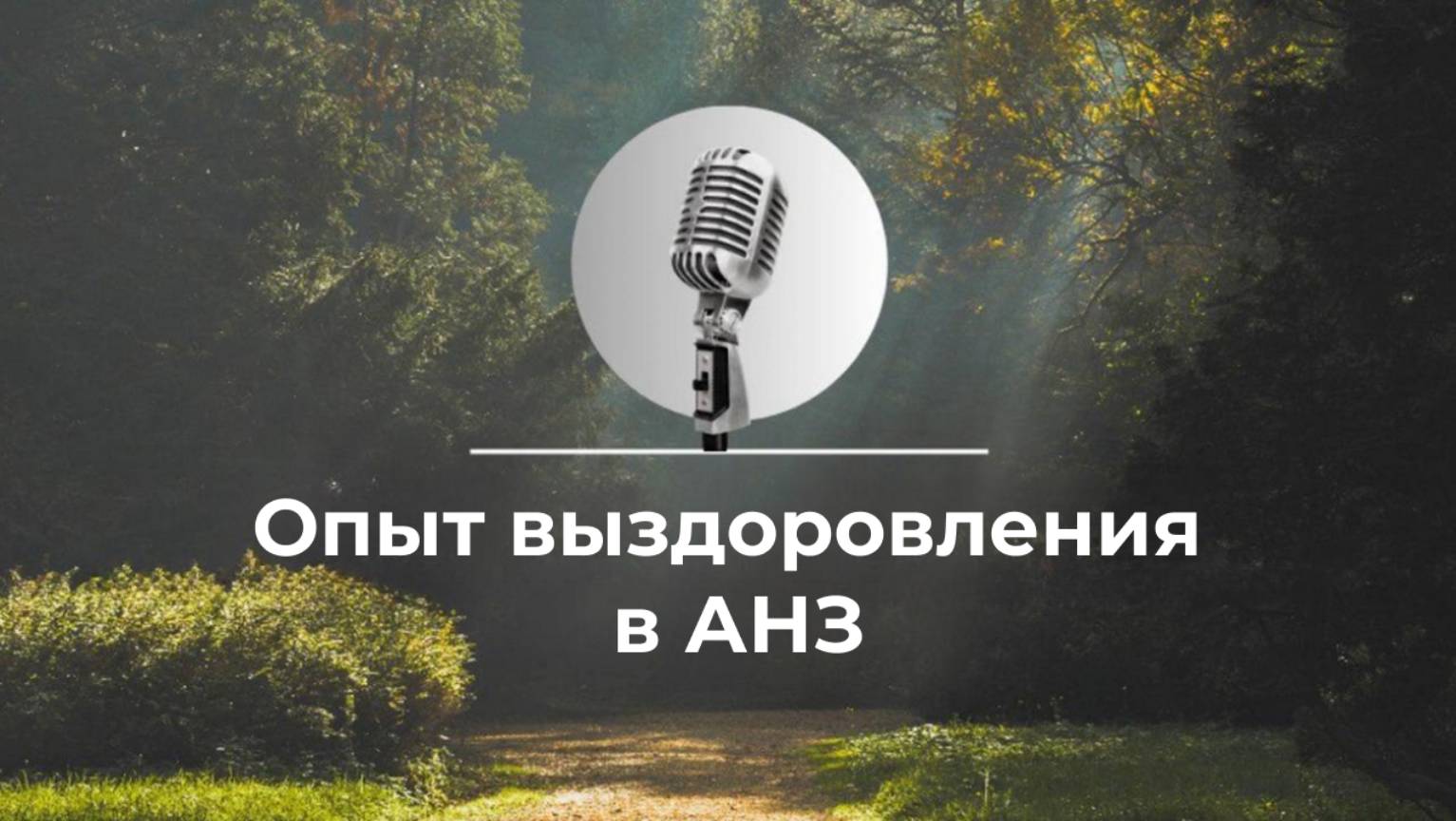 Опыт выздоровления в АНЗ
