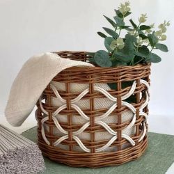 Иконка канала Школа плетения: Плетение корзин из бумажной лозы