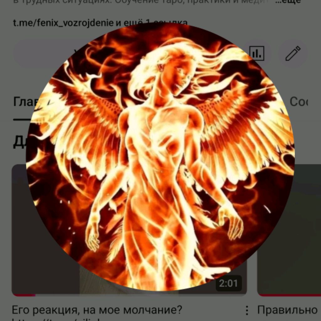 Иконка канала "Феникс"🔥, возрождение из пепла.