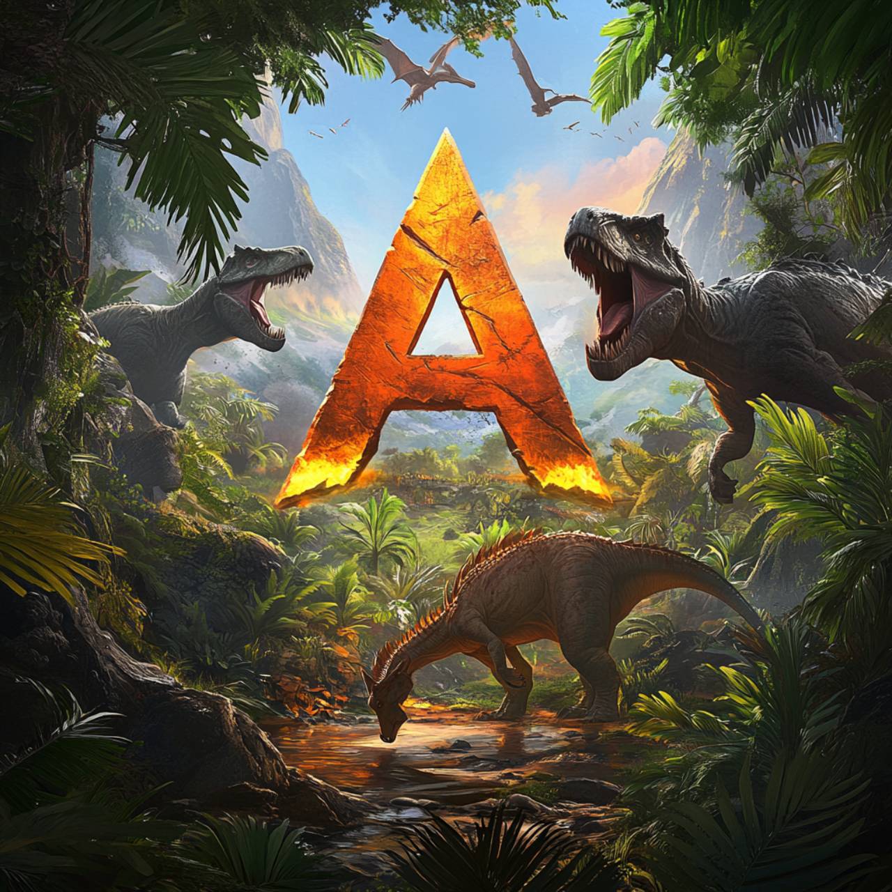 Иконка канала Дино-выживание в ARK 🦖🌿✨