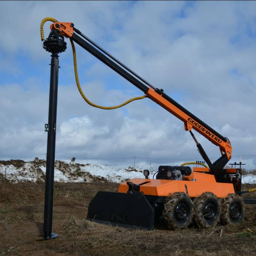 Иконка канала Гудвинт. Техника для монтажа винтовых свай.