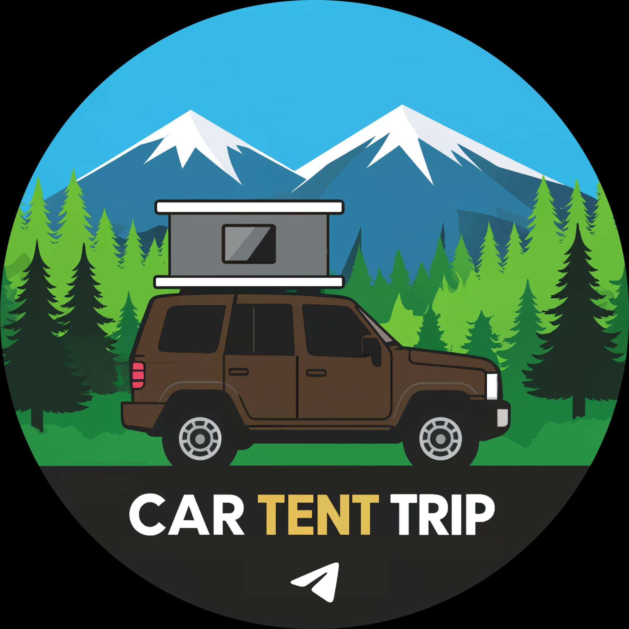 Иконка канала car tent trip