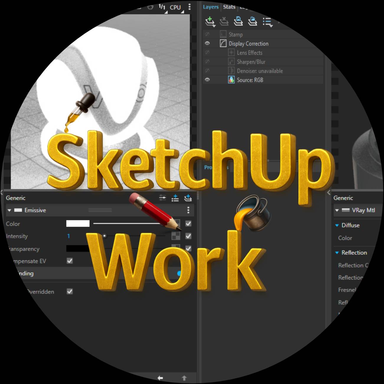 Иконка канала SketchUp Work