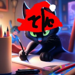 Иконка канала Чёрный кот Новогодний 🐱🖤🇷🇺