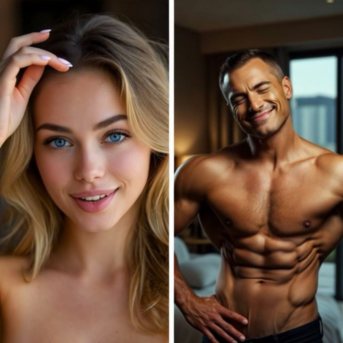 Иконка канала Он и Она AI