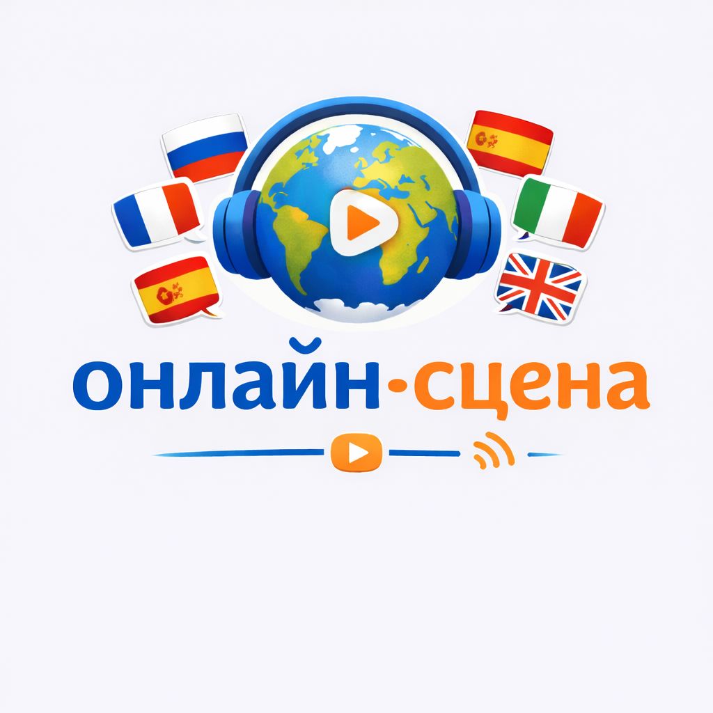 Иконка канала онлайн сцена иностранных языков