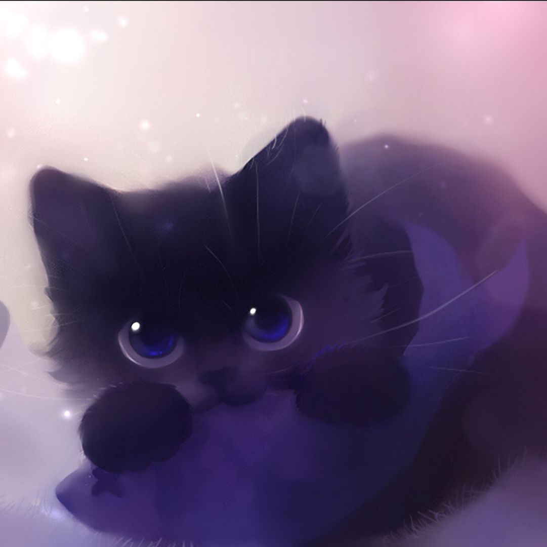 Иконка канала котёнок  I LOVE  CAT