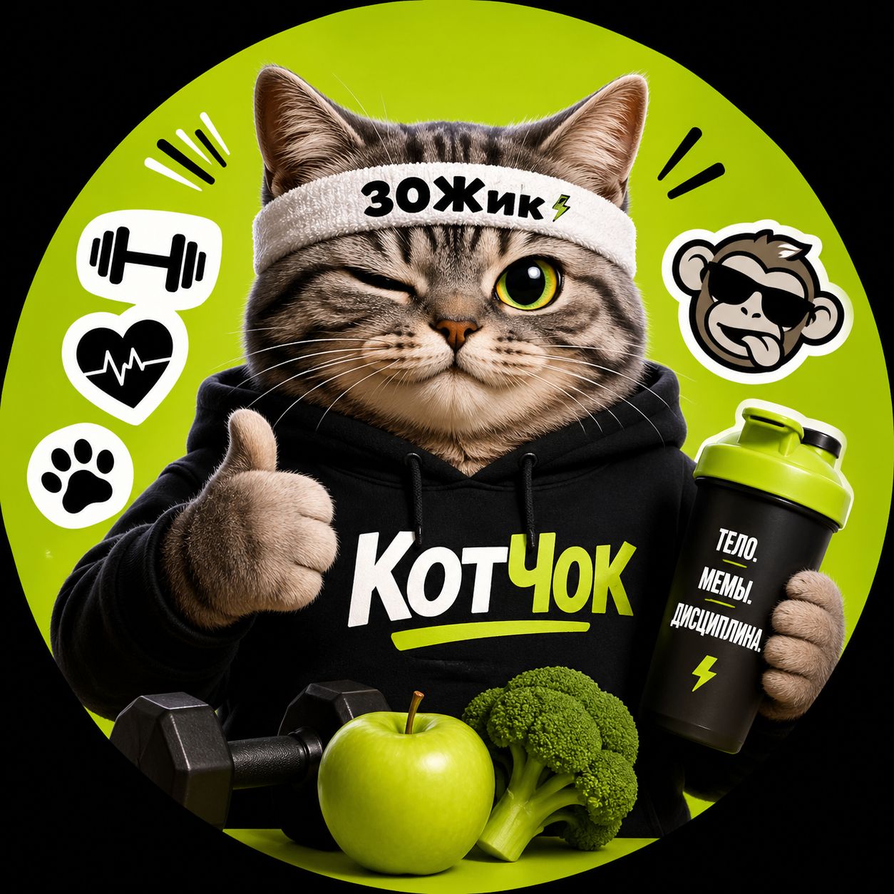 Иконка канала КотЧок ЗОЖик