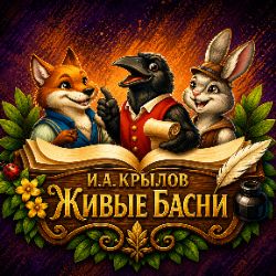 Иконка канала "ЖИВЫЕ БАСНИ" И. А. КРЫЛОВА в современной анимации