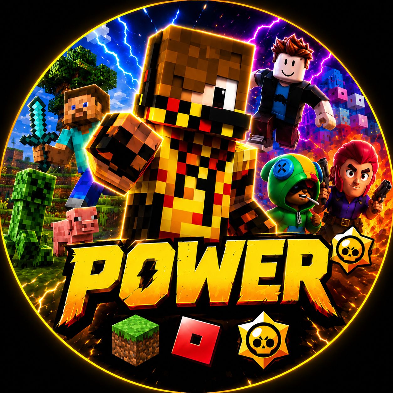 Иконка канала Power Minecraft Roblox