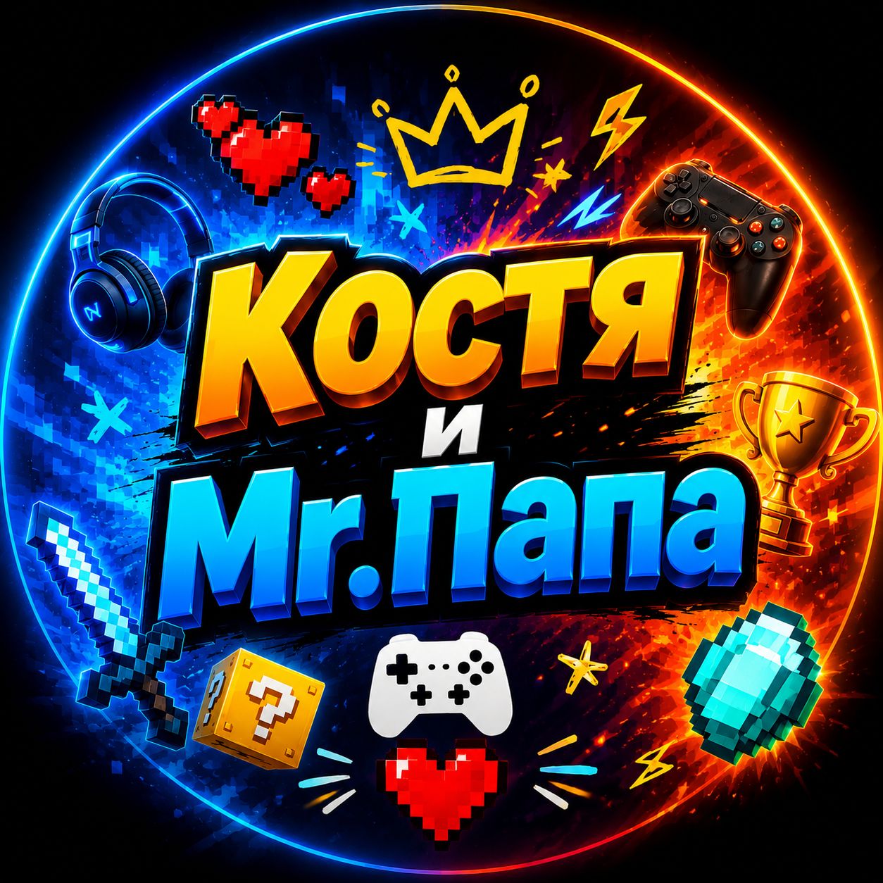 Иконка канала Костя и Mr.Папа