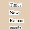 Иконка канала Times New Roman