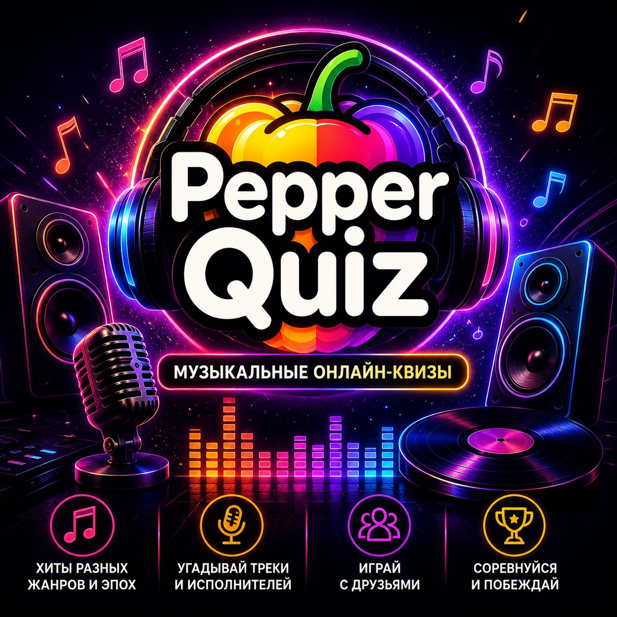 Иконка канала Музыкальный Pepper Quiz(Пеппер Квиз)